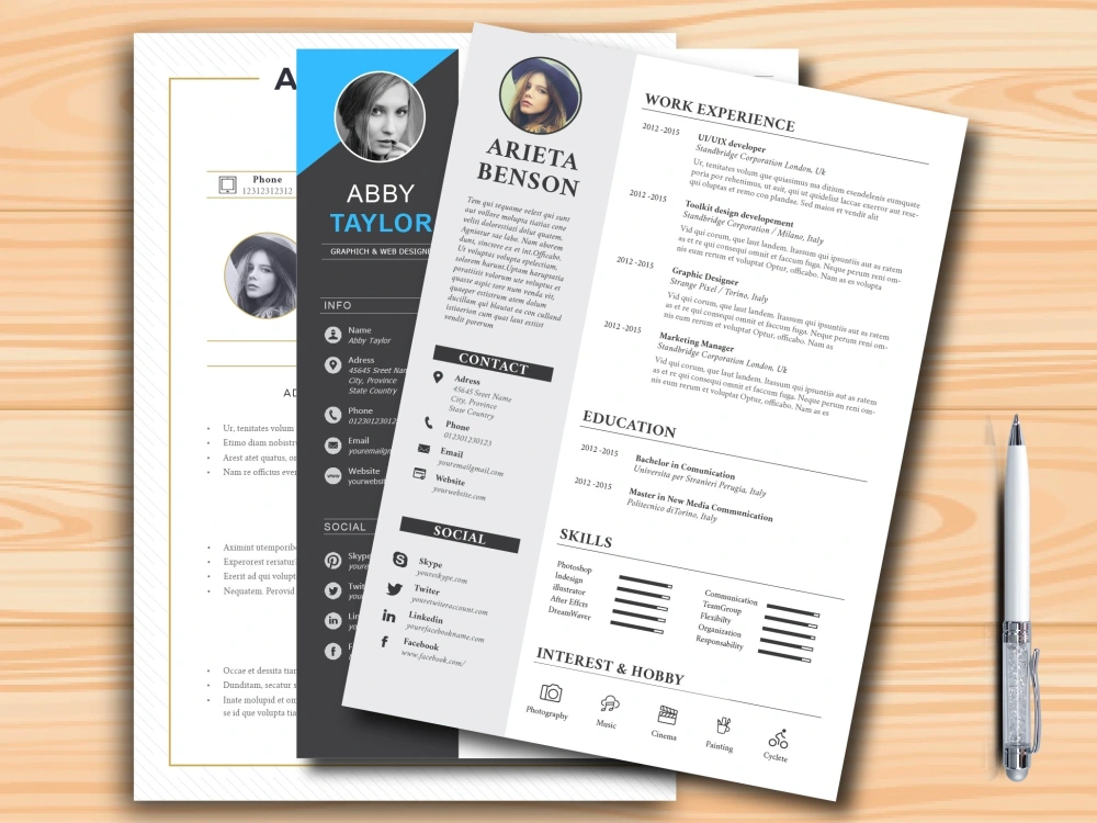 Updated infographic and professional resume design for your next job ...