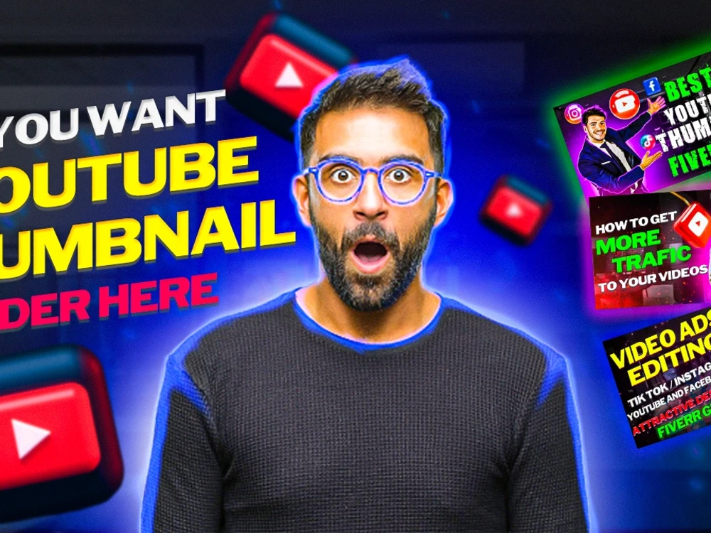 An eye-catchy viral youtube thumbnail in 4 hours | Upwork