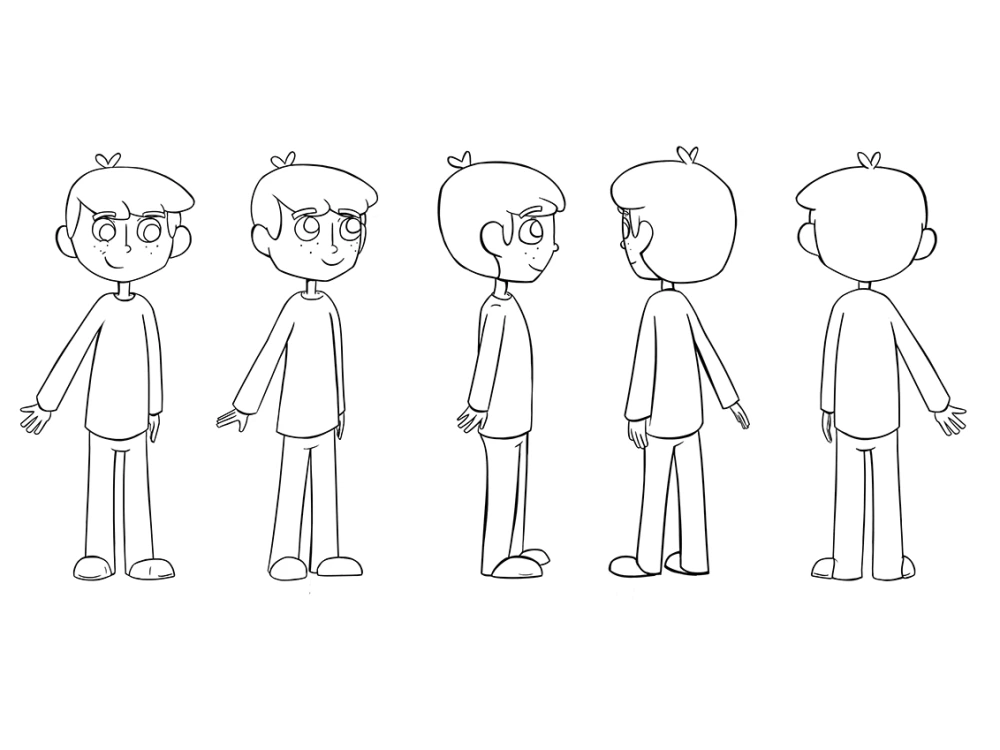 A unique character illustrated in multiple poses | Upwork