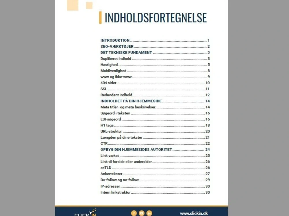 A Clickable Table of Content for your Books, Reports or Any Documents ...
