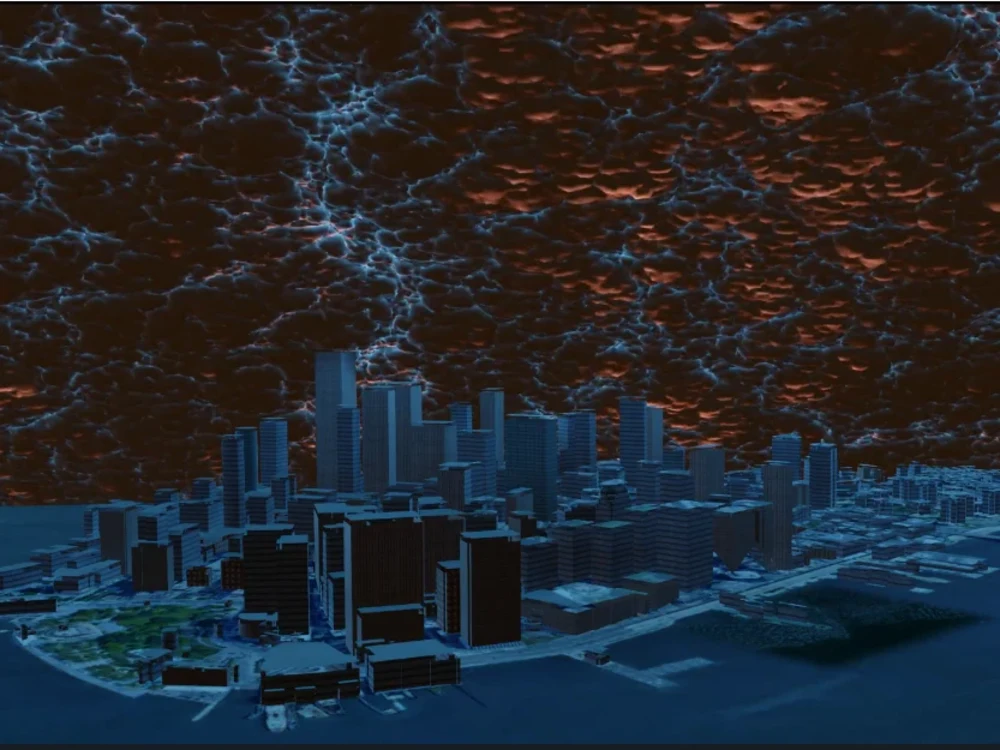 A 3D map from real geographical data. | Upwork