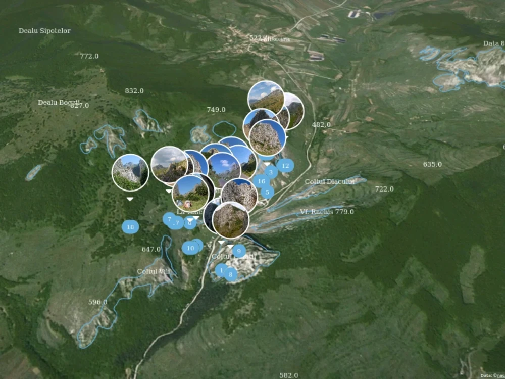 A 3D map from real geographical data. | Upwork