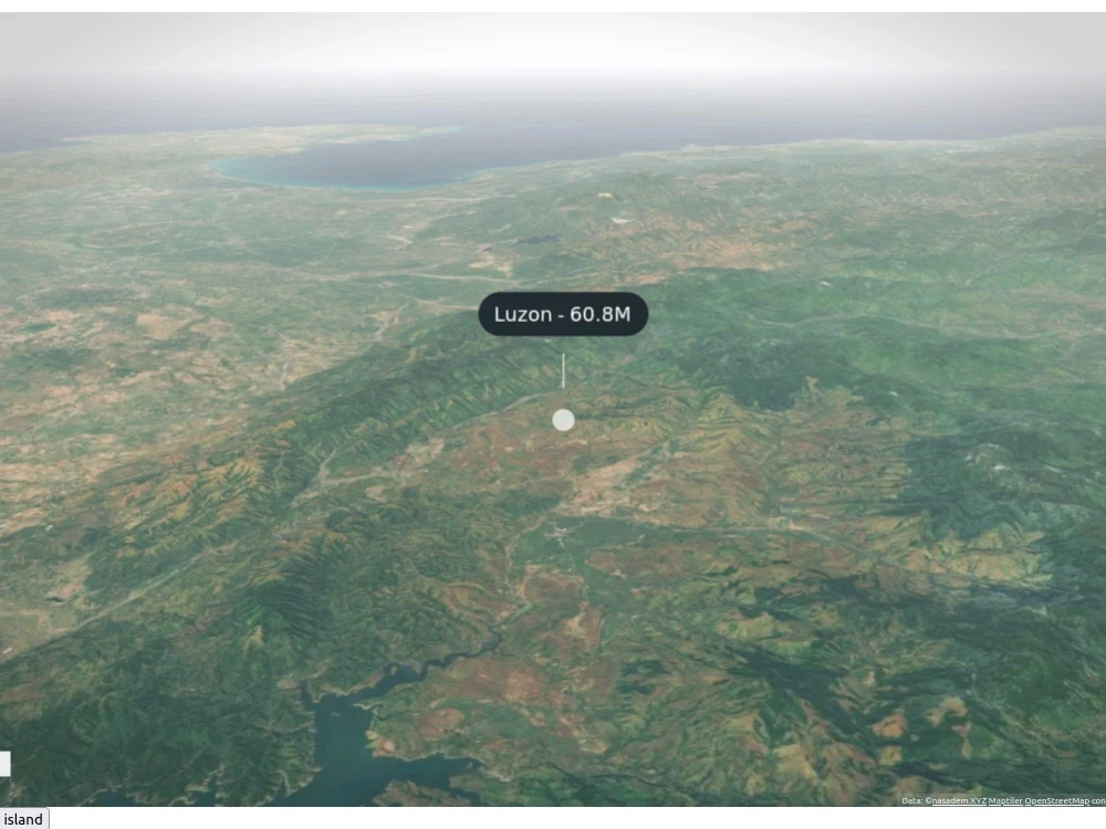 A 3D map from real geographical data. | Upwork