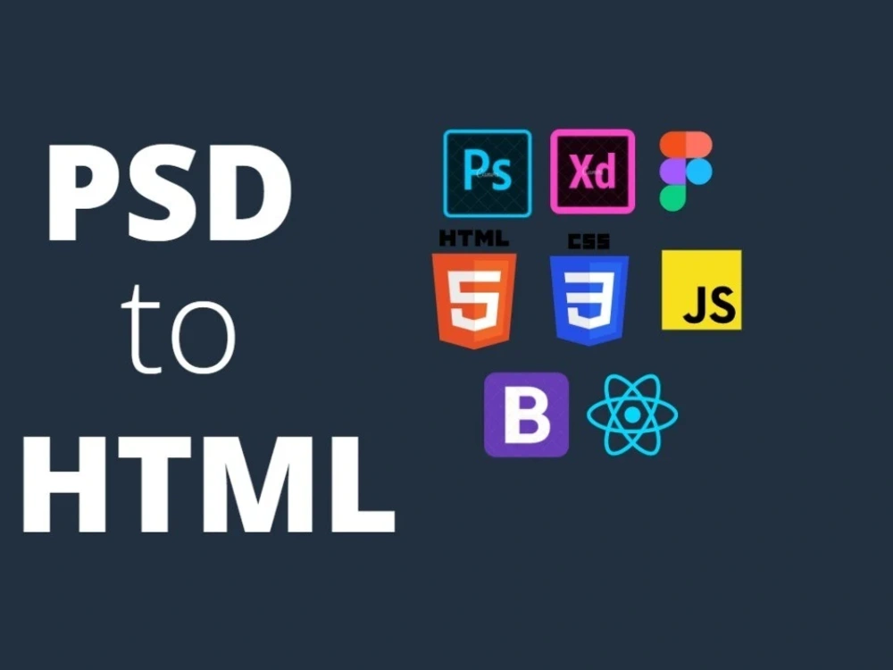 Convert figma, xd, PSD into HTML bootstrap 5 CSS | Upwork