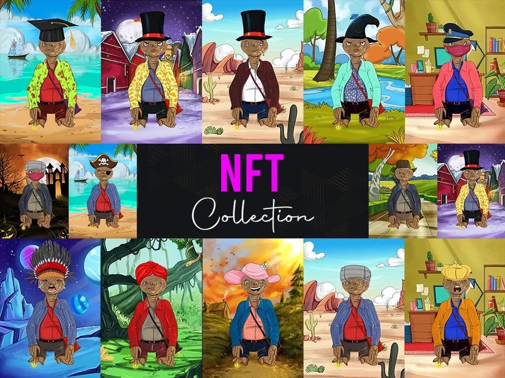 Unique NFT Character Collection of 10,000 Images | Upwork
