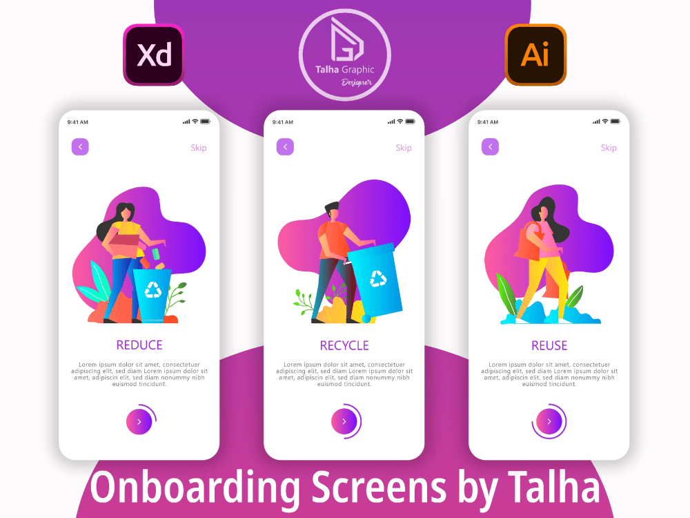 Onboarding and splash screens for your mobile app | Upwork