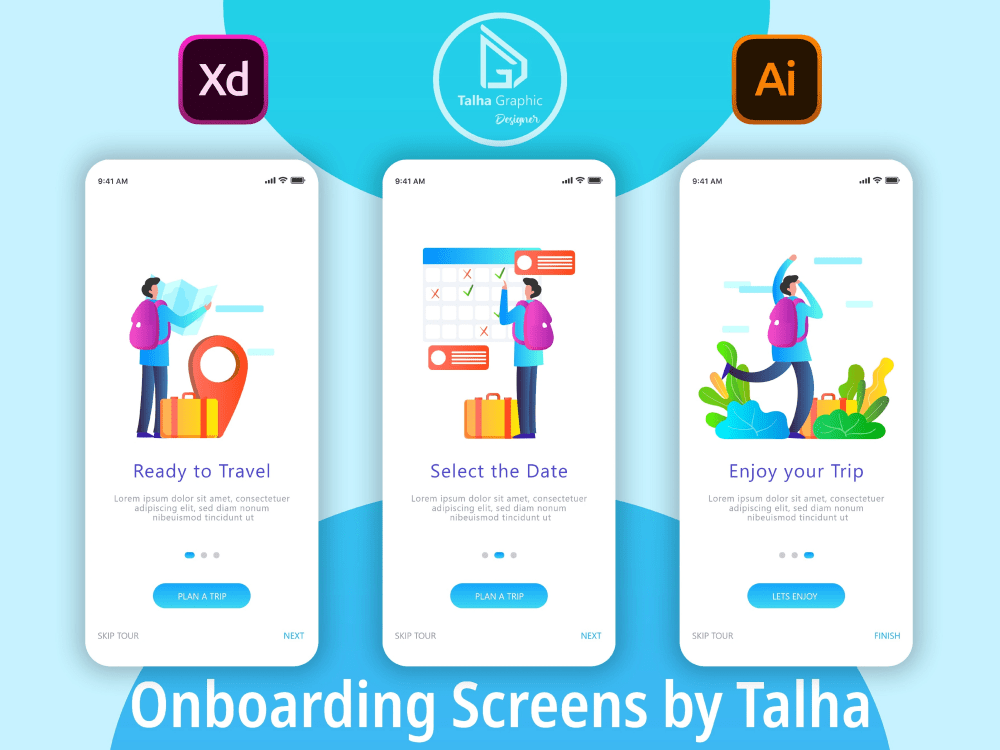 Onboarding and splash screens for your mobile app | Upwork