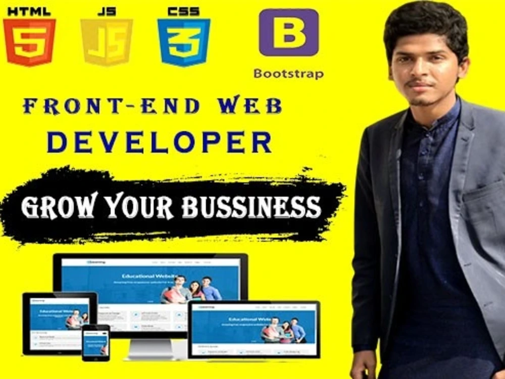 Front End Web Development Using Html Css Javascript Bootstrap Upwork