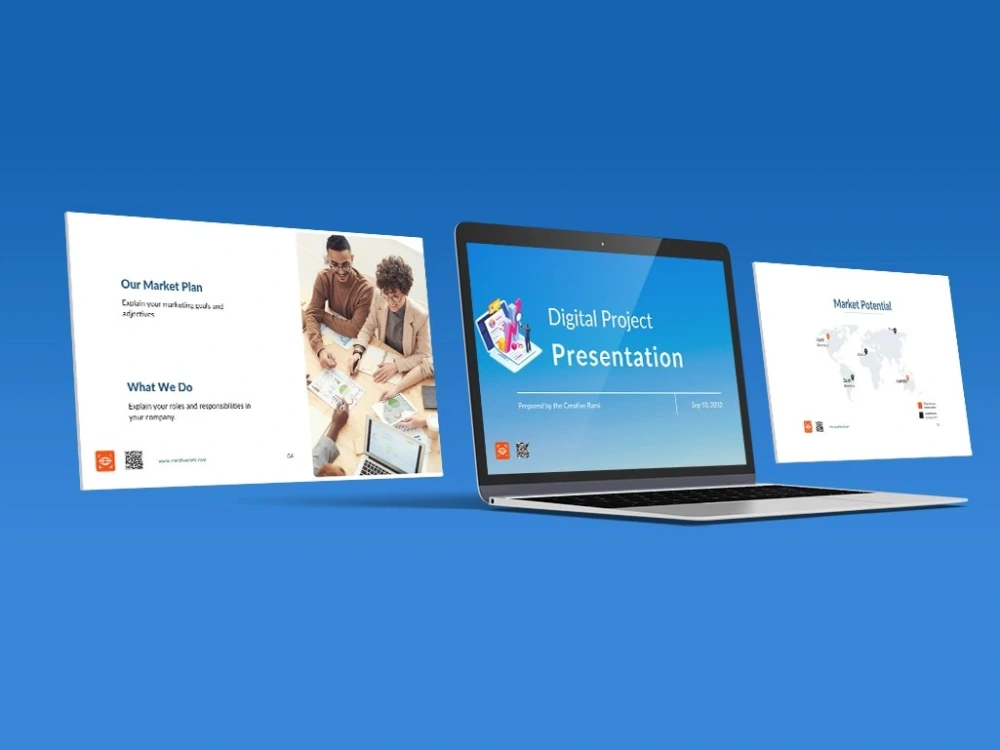 Simple and modern presentation slide design | Upwork