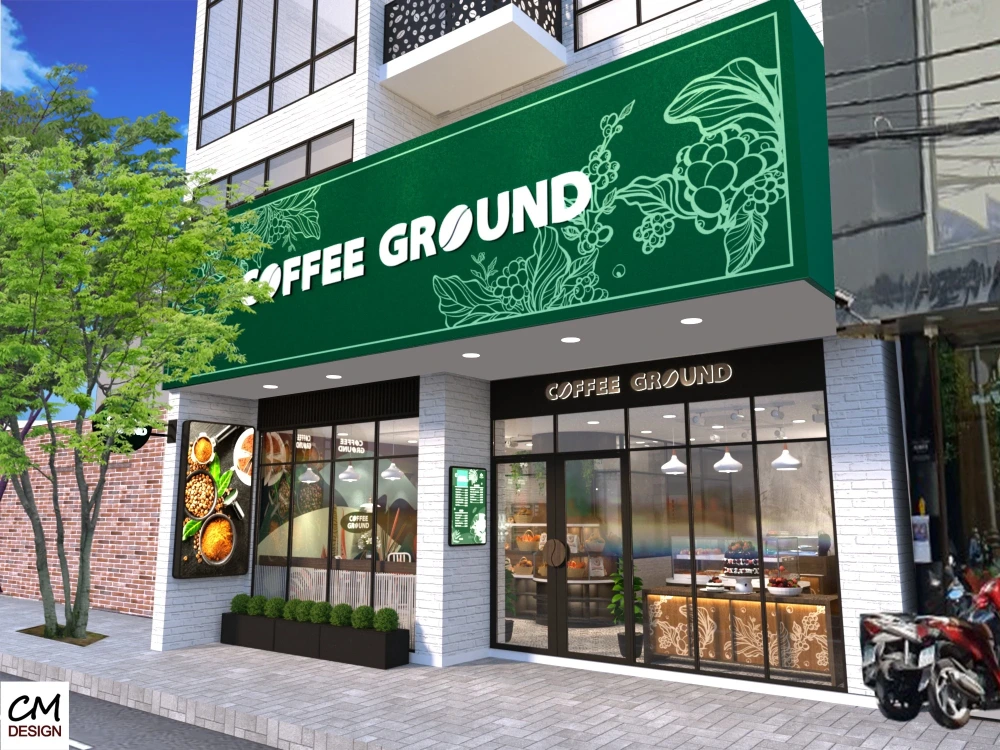 A bakery, retail store, grocery design with Photorealistic 3D rendering ...