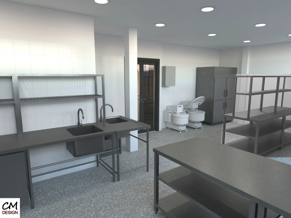 A bakery, retail store, grocery design with Photorealistic 3D rendering ...