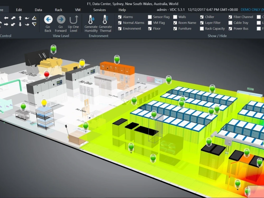 DCIM Software services like Integration, Real time monitoring and ...