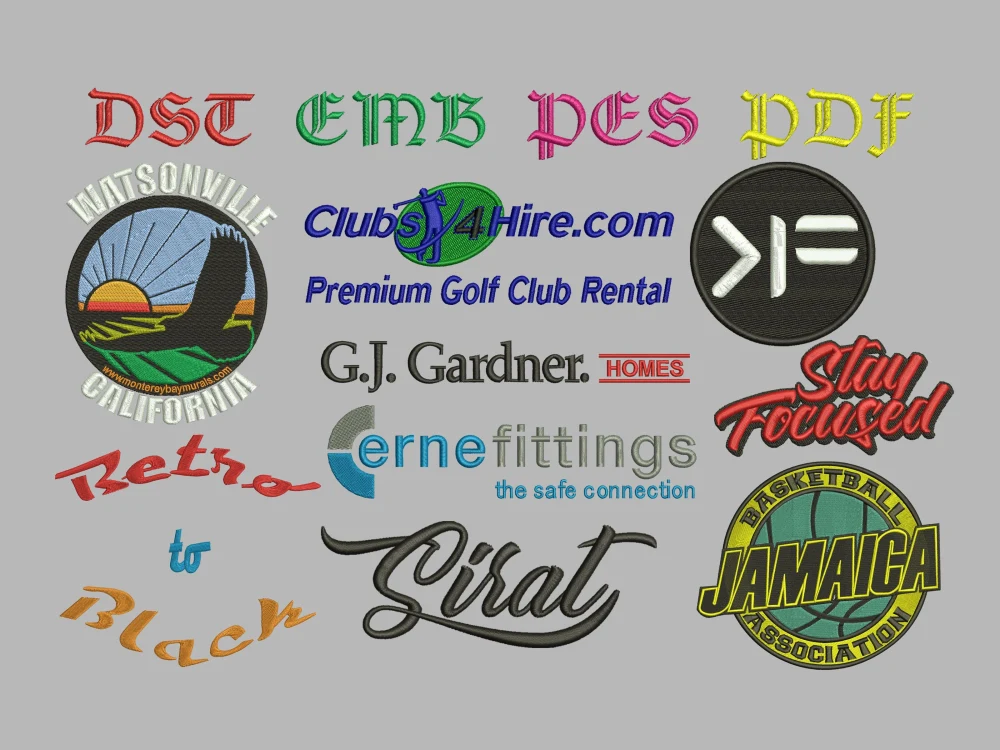 3d puff embroidery logo digitizing design dst pes emb | Upwork