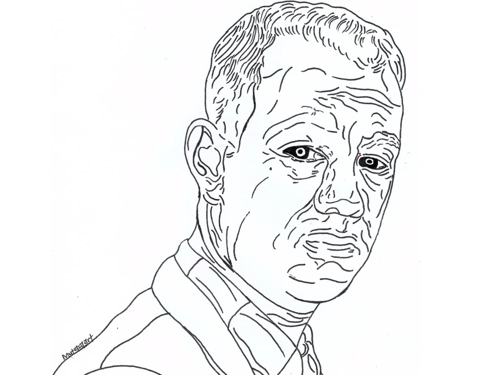 A detailed line art drawing | Upwork