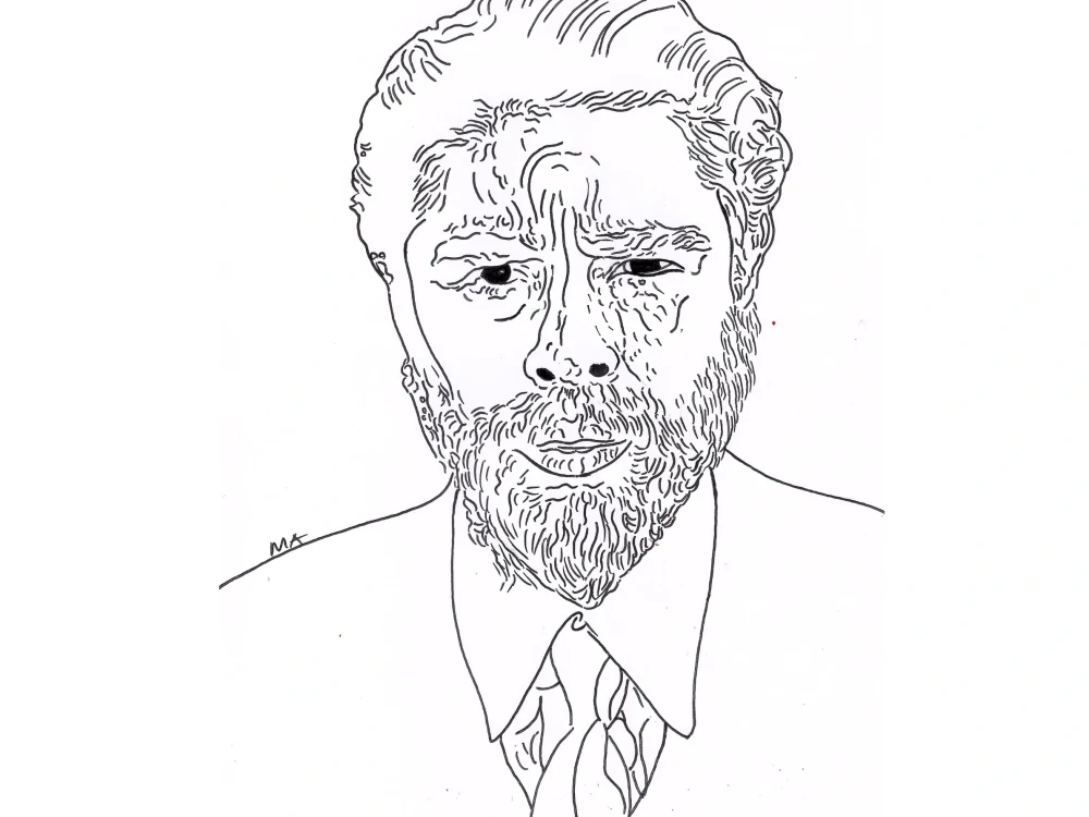 A detailed line art drawing | Upwork