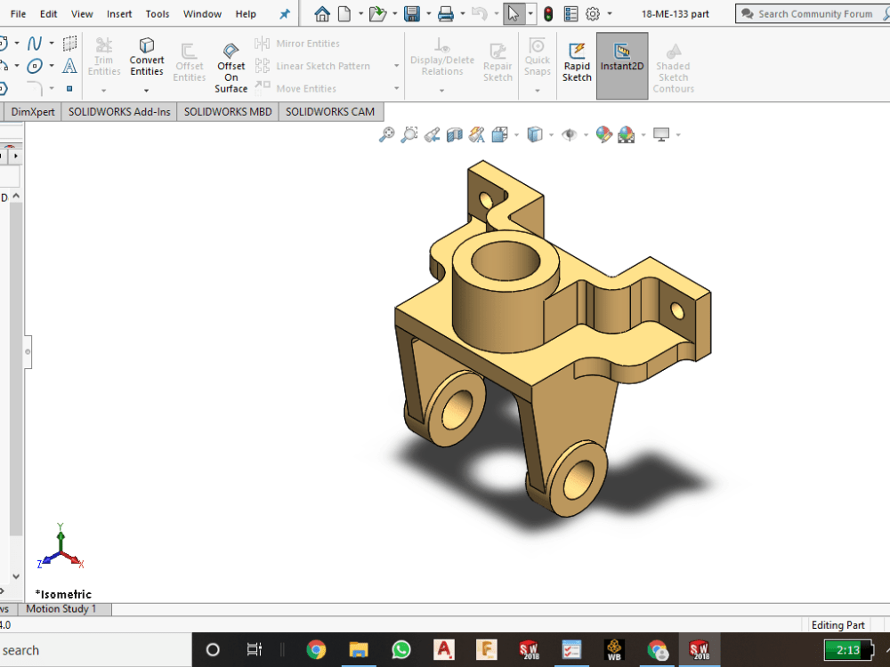 Solidworks mechanical part drawing | Upwork