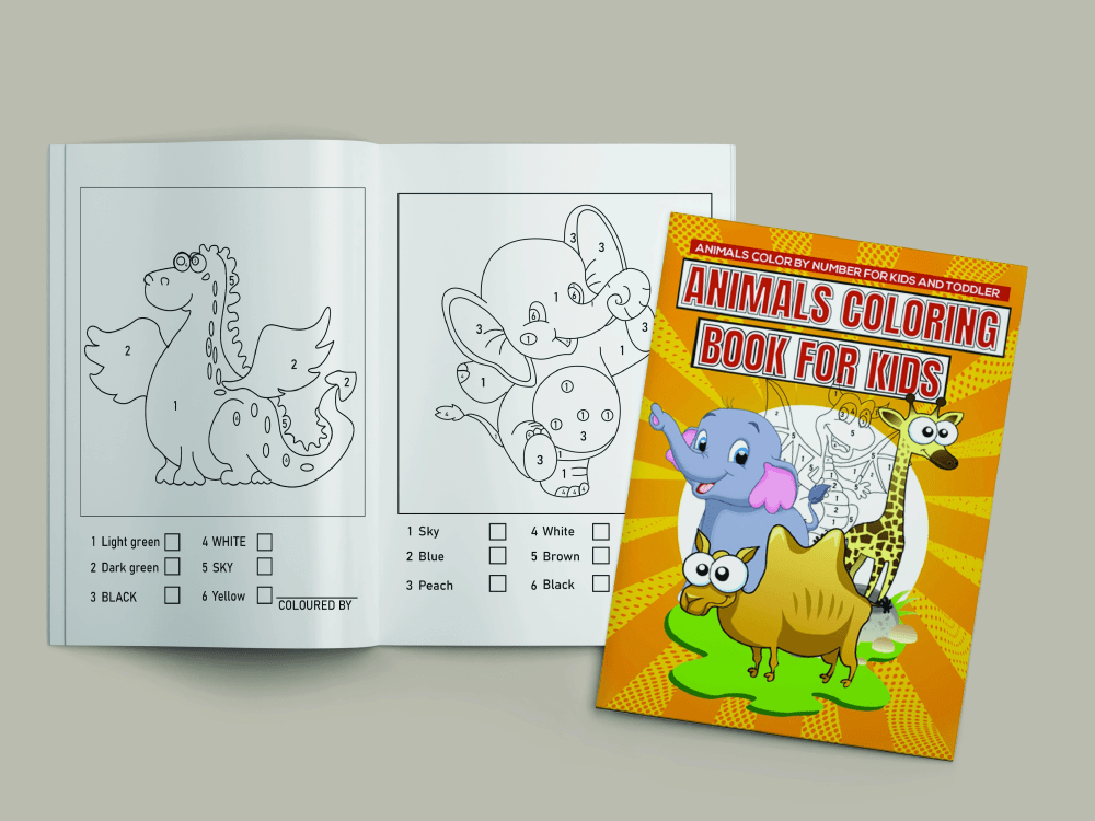 Amazon kdp Coloring book cover and interior page | Upwork