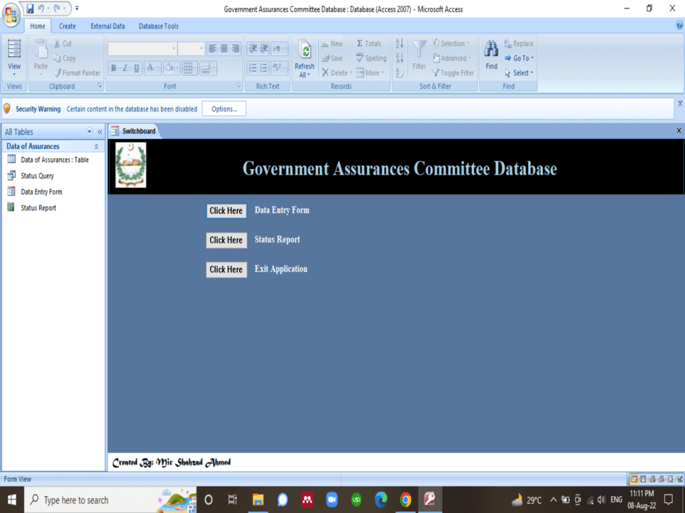 A desktop database application (design and development) | Upwork