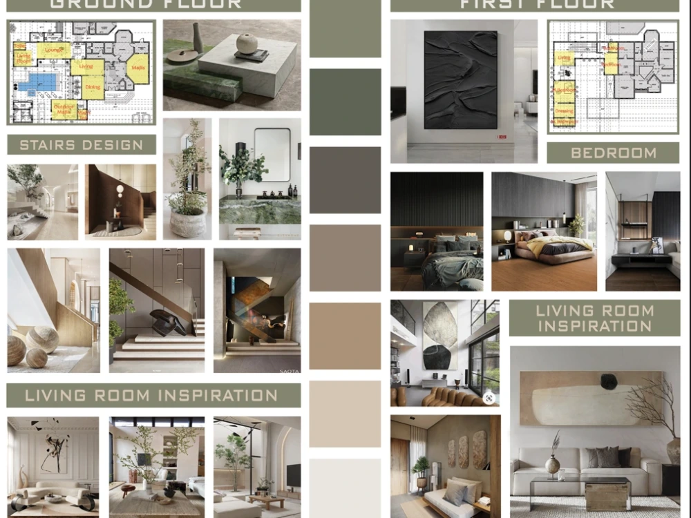 An amazing mood board that will highlight your interior project | Upwork