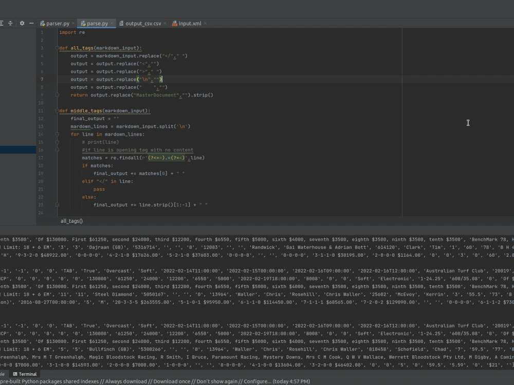 Data extracted from xml,json,txt or log files | Upwork