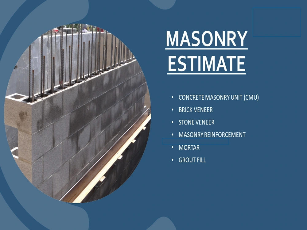 A detailed estimate of Concrete, Masonry, Rebar & Formwork | Upwork