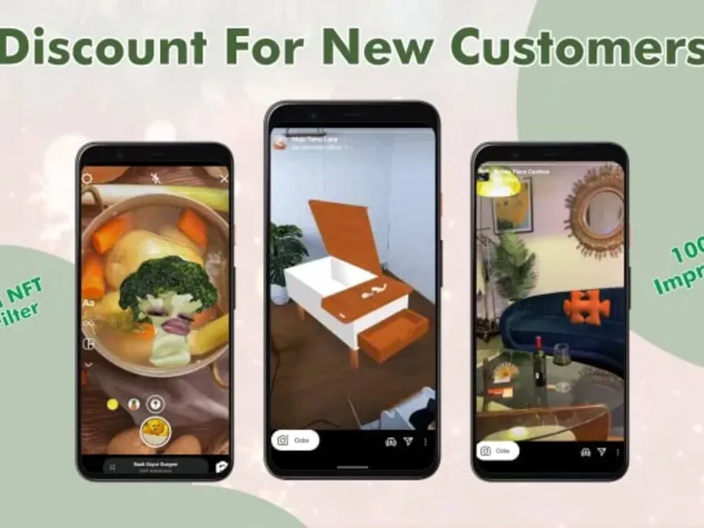 Custom 3d professional instagram filter spark ar ig or facebook filters ...