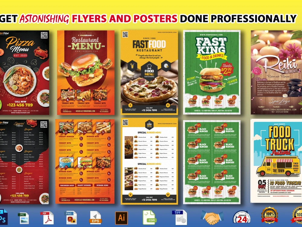 Modern static tv screen menu, digital menu, or menu board for ...