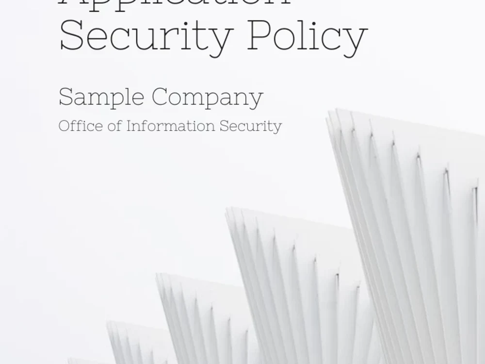 A professional and detailed application security policy. | Upwork