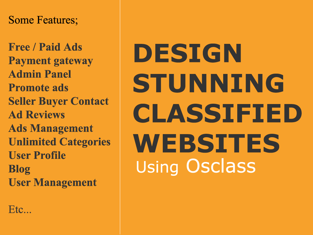 A professional classified website using Osclass | Upwork