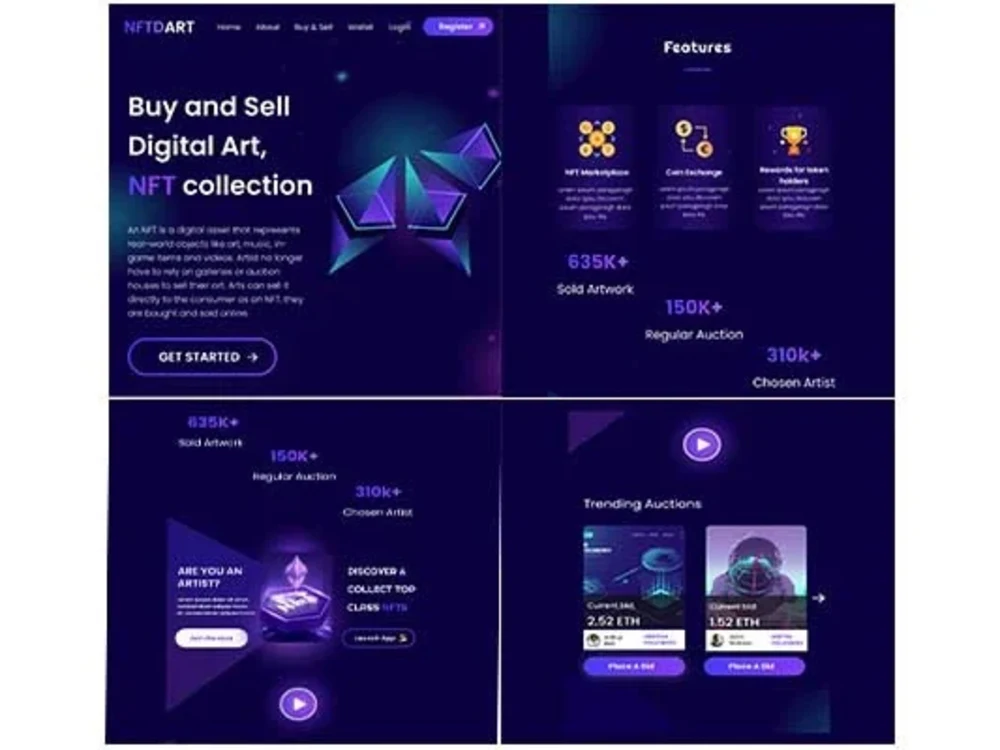 Beautiful and responsive UI/UX Design & Prototype with Figma | Upwork