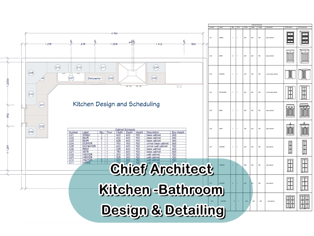 Chief architect kitchen and bathroom design | Upwork