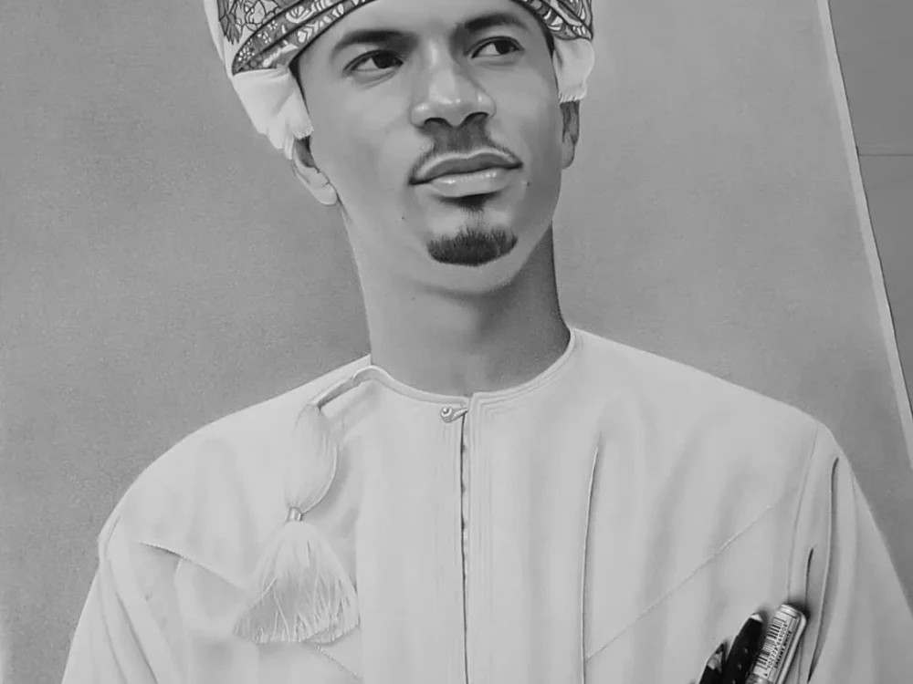 A highly detailed hyper-realistic graphite and charcoal pencil drawings ...