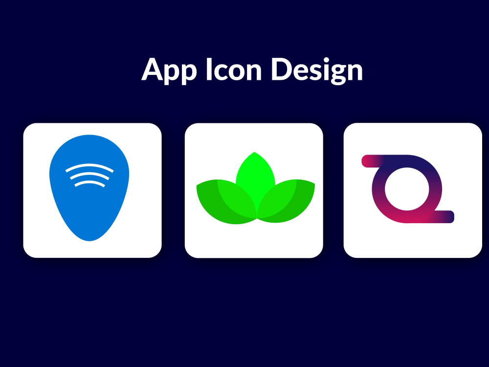 Modern mobile app icon and app logo design | Upwork