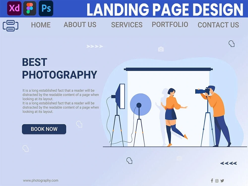 Unique landing page designs | Upwork