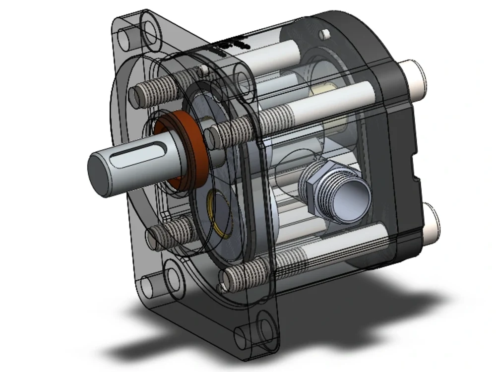 Amazing mechanical design of Hydraulic Pump in SolidWorks and Blender ...