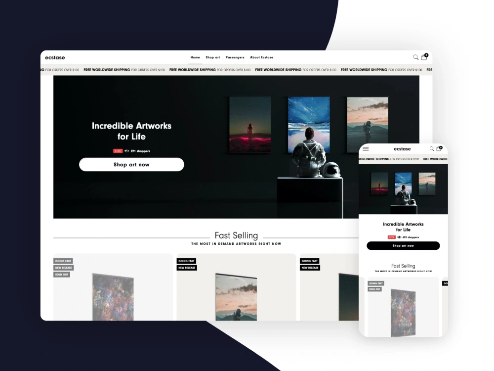 Shopify Store Design and Development from Scratch | Upwork