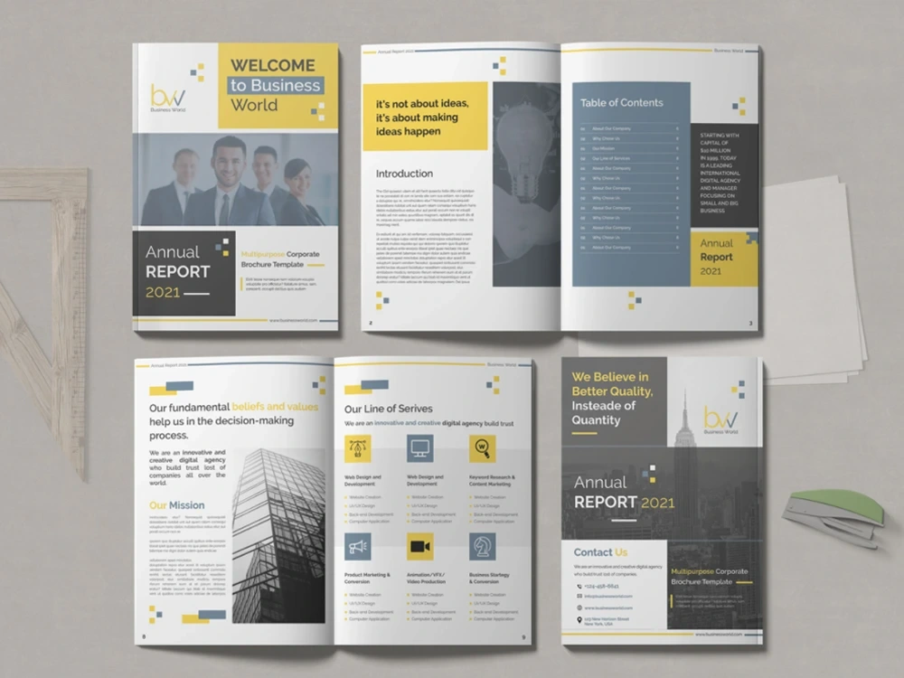 Professional product catalog, brochure, booklet or annual report | Upwork