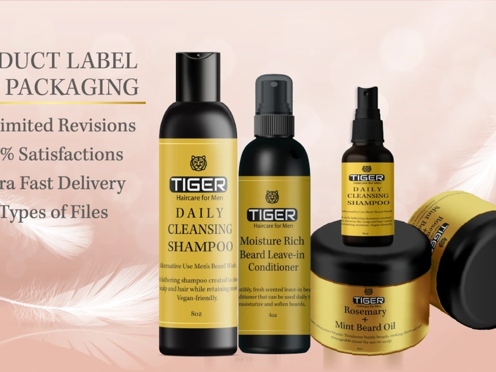 Amazing product label design with product label packaging | Upwork