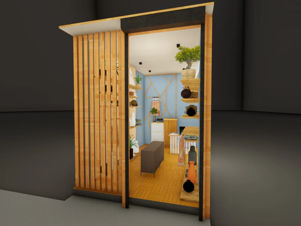 Amazing cafe shop, booth, small shop and stall with 3d model and ...