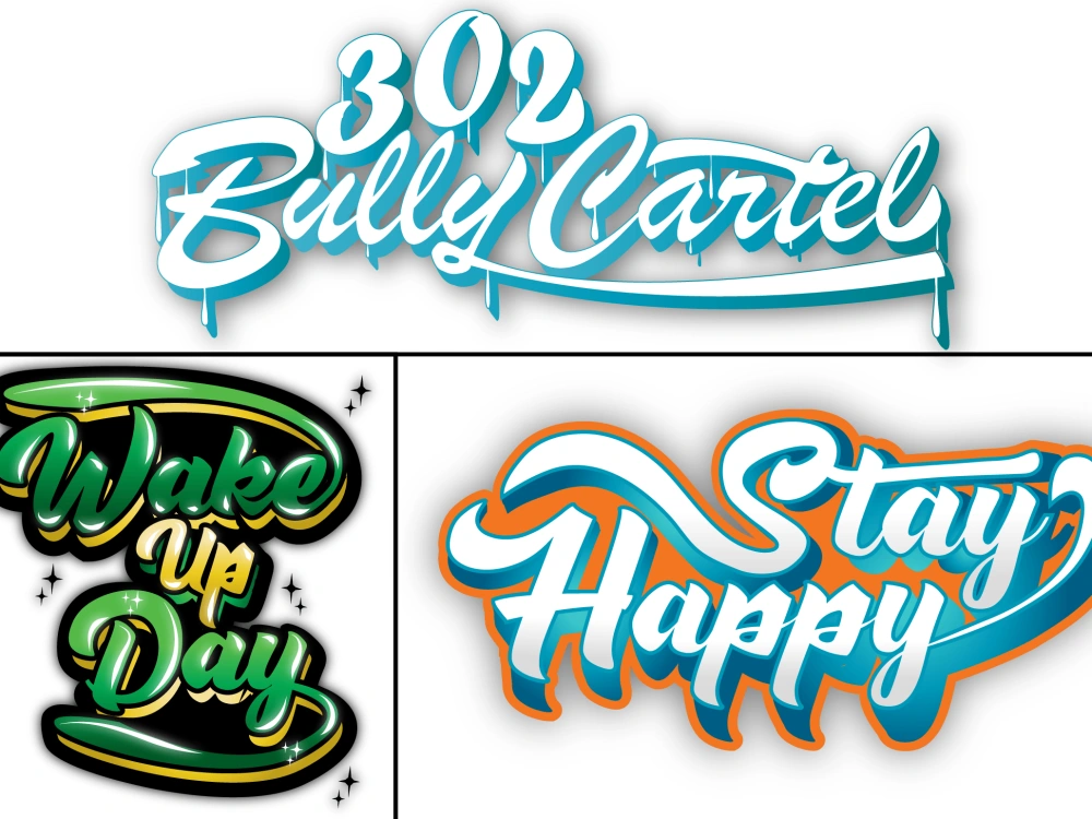 Hand lettering typography logo design | Upwork