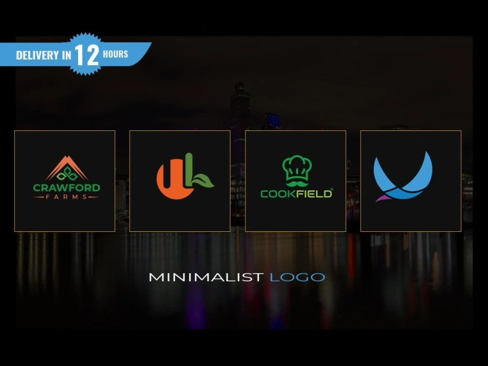 A simple flat minimalist Modern logo design for your business | Upwork