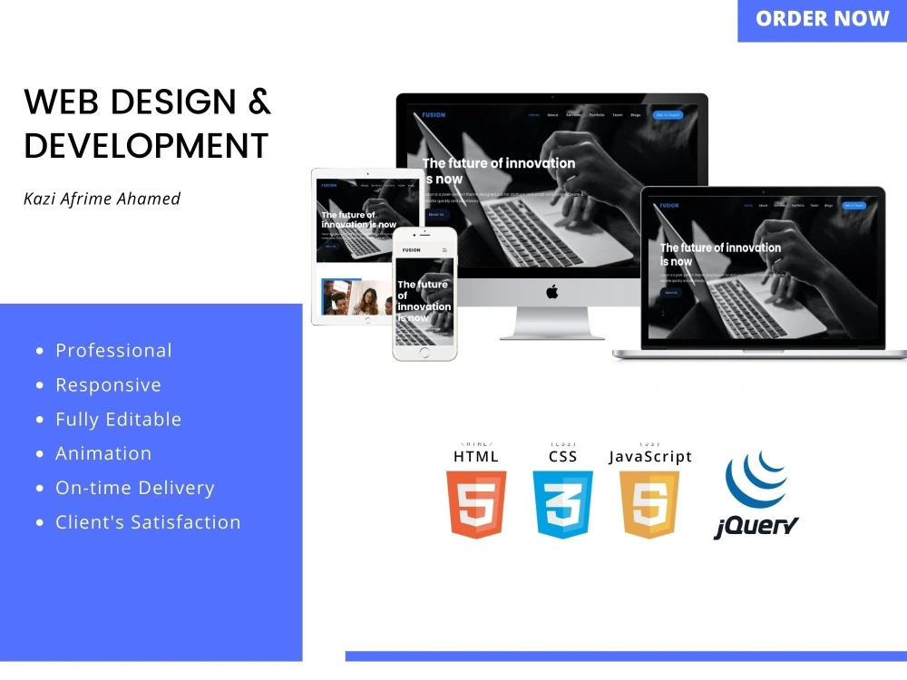 To build a professional, fully functional, and responsive website | Upwork