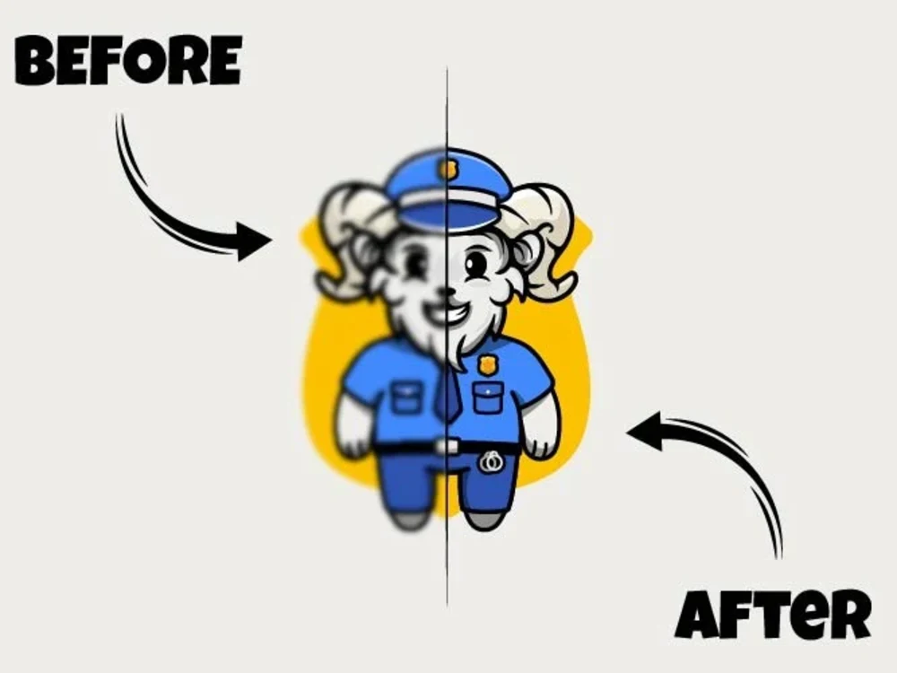 Low resolution logo to high resolution vector, vectorize, vector tracing | Upwork