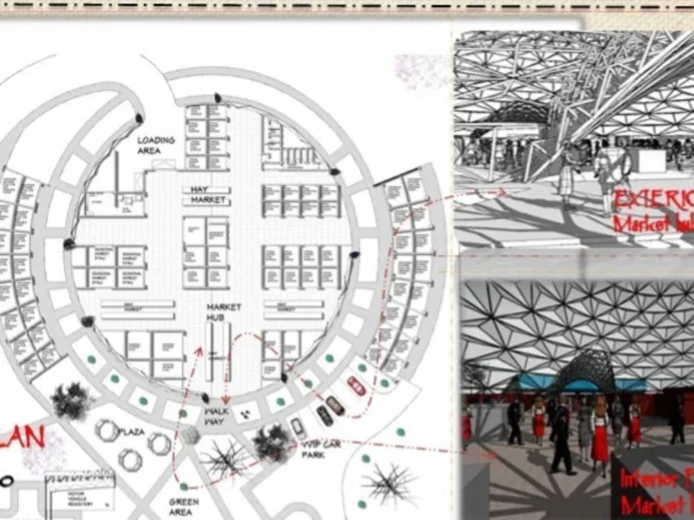 An amazing open market Architectural design for your neighborhood. | Upwork