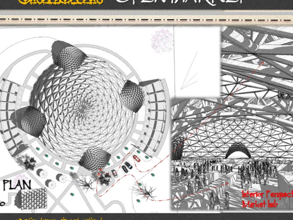 An amazing open market Architectural design for your neighborhood. | Upwork