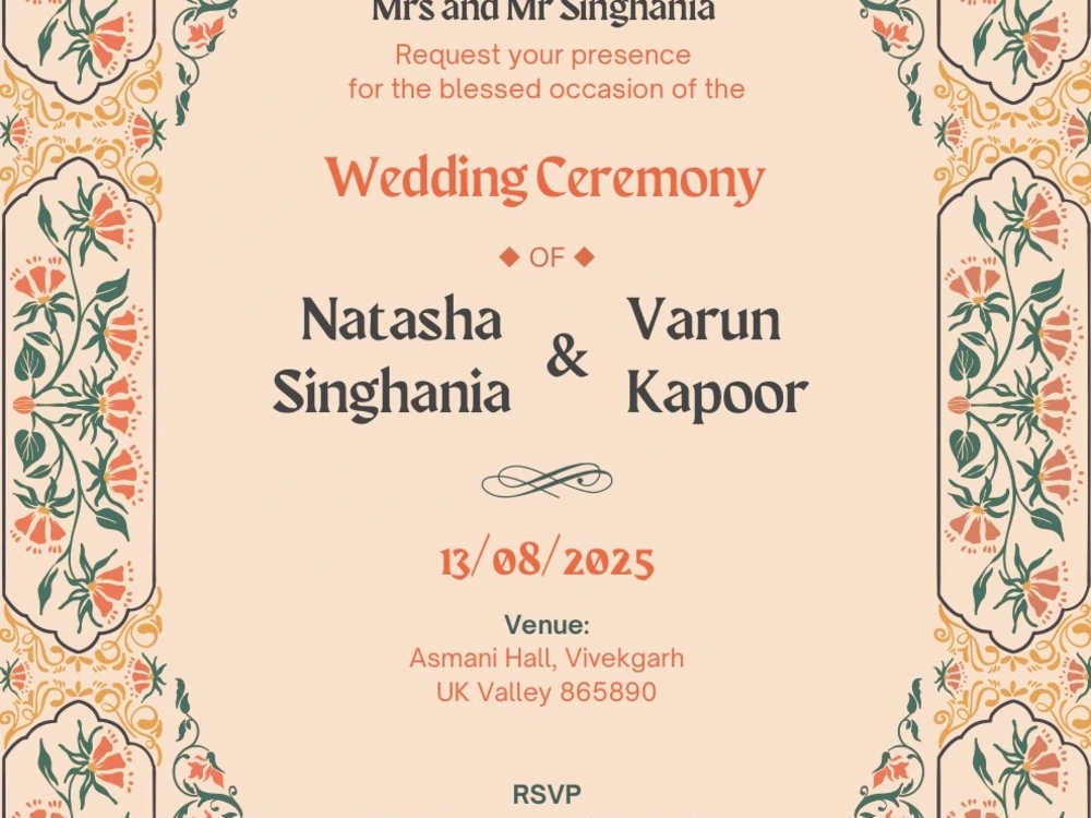 A beautiful invitation card for your special occasion | Upwork