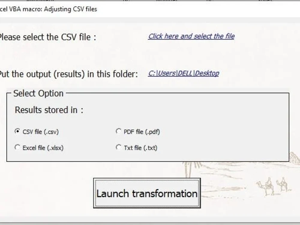 An Excel file solution to process your CSV files | Upwork