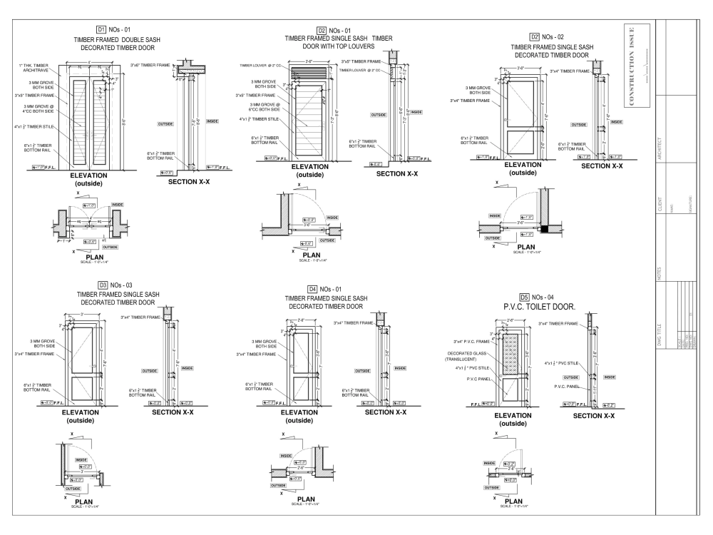 A Detailed Construction Working Drawing set using AutoCAD | Upwork