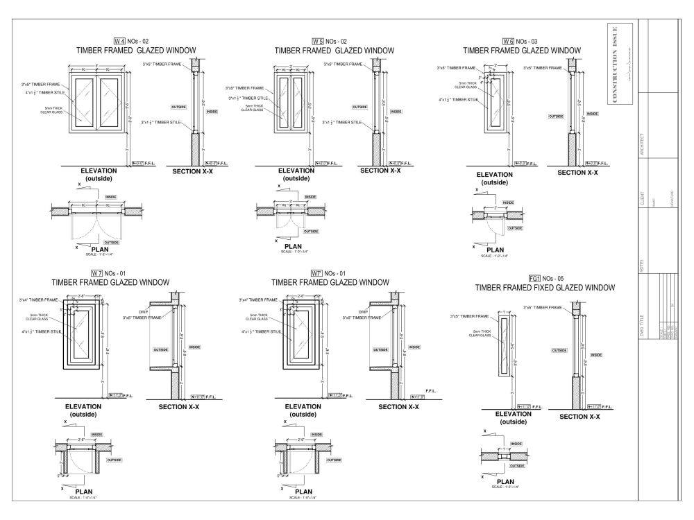 A Detailed Construction Working Drawing set using AutoCAD | Upwork