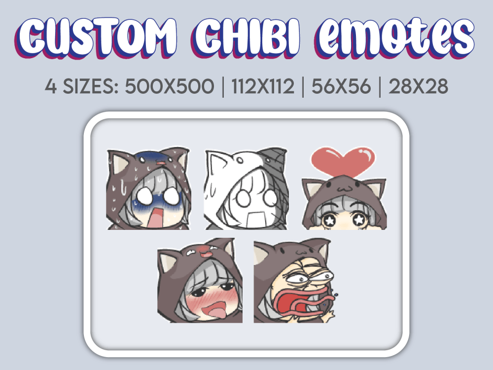 Custom Chibi Emojis for your Stream or other Platform | Upwork